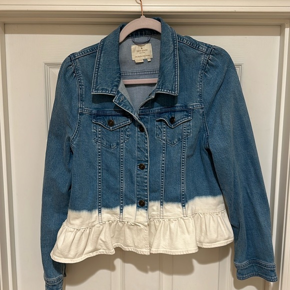 kate spade | Jackets & Coats | Kate Spade Dip Dye Denim Jacket | Poshmark